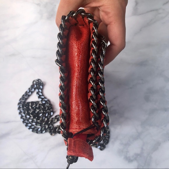 German Fuentes | Bags | German Fuentes Chained Leather Crossbody Bag ...